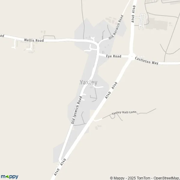 Map Yaxley: map of Yaxley, Mid Suffolk IP23 8 and practical information