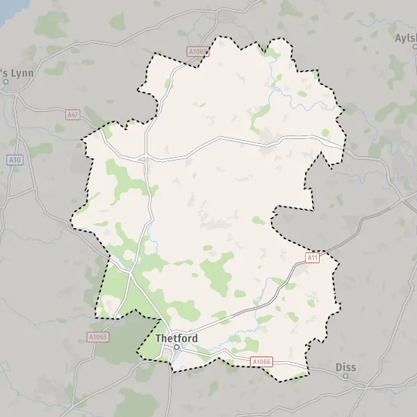 Map Breckland: map of Breckland (IP25 6) and practical information