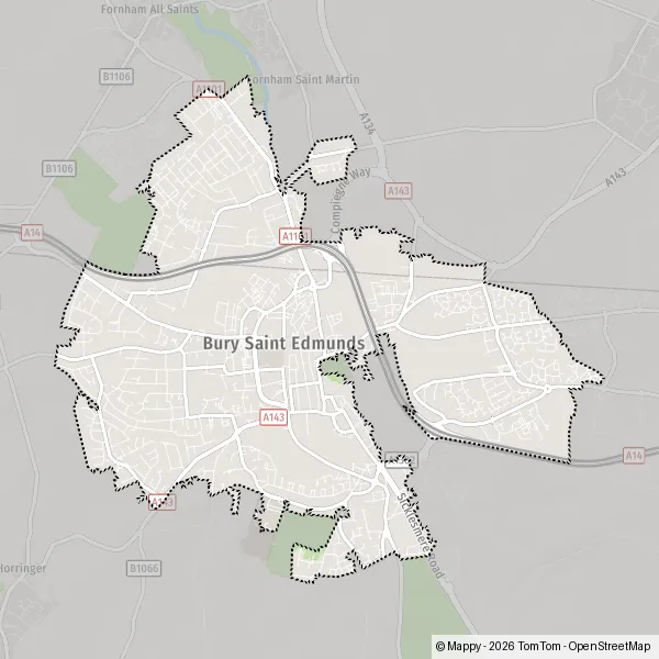 Map Red Lodge: map of Red Lodge (IP28 8) and practical information