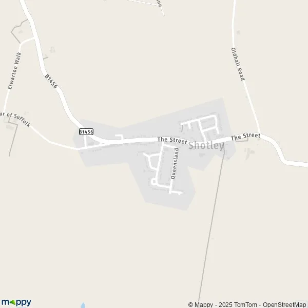 Map Shotley: map of Shotley, Babergh IP9 1 and practical information