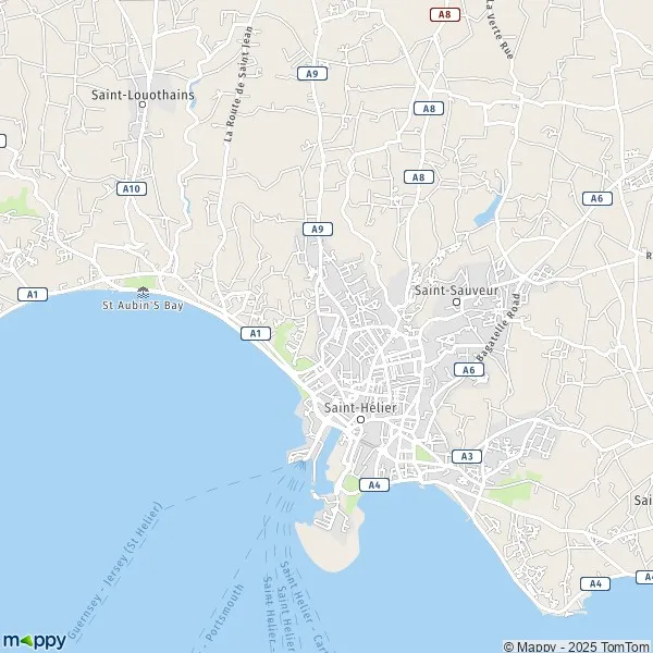 Map Saint Helier: map of Saint Helier (JE2 3) and practical information