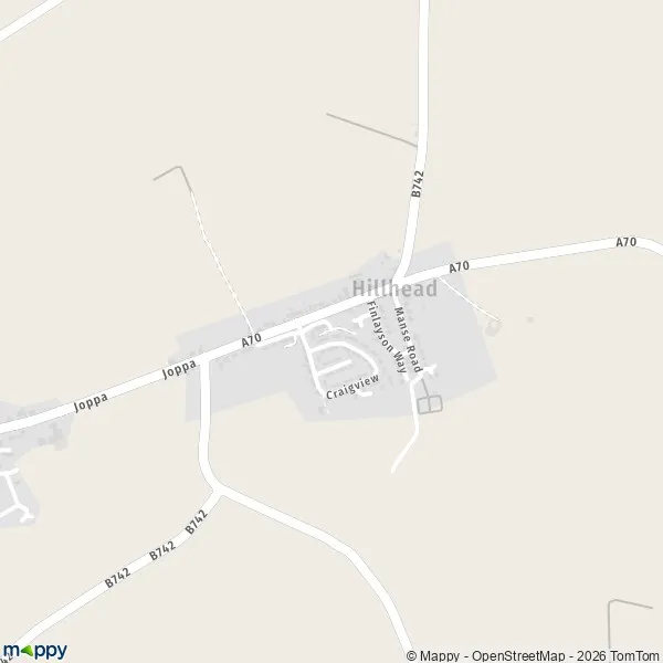 Map Hillhead: map of Hillhead, South Ayrshire KA6 6 and practical ...