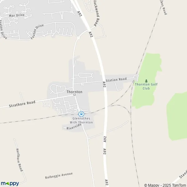 Map Thornton: map of Thornton, Fife KY1 4 and practical information