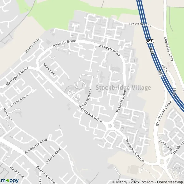 Map Stockbridge Village: map of Stockbridge Village, Knowsley L28 7 and ...