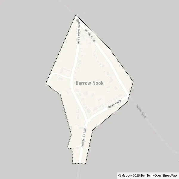 Map Barrow Nook: map of Barrow Nook, West Lancashire L39 0 and ...