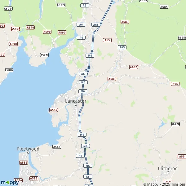 Map Lancaster: map of Lancaster (LA1 1) and practical information