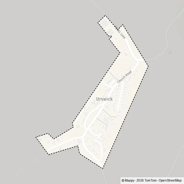 Map Urswick: map of Urswick, Westmorland and Furness LA12 0 and ...