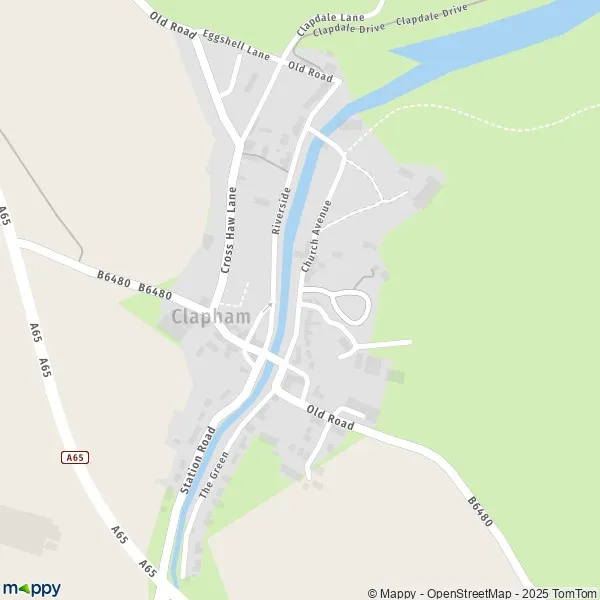 Map Clapham: map of Clapham, Hambleton LA2 8 and practical information