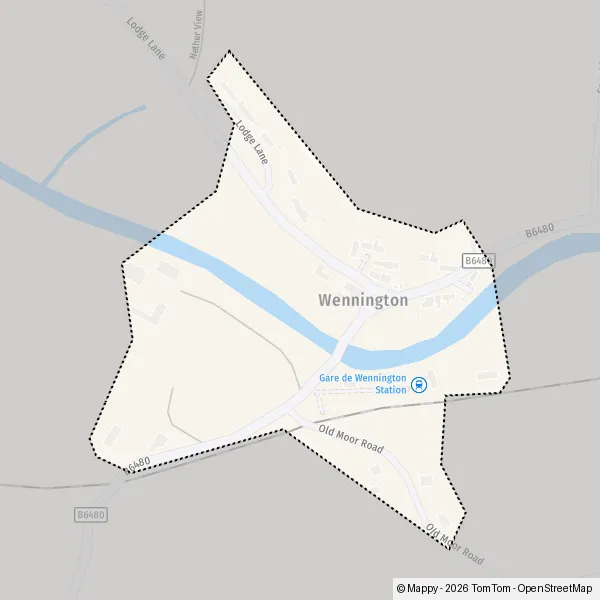 Map Wennington: map of Wennington (Railway Station), Lancaster LA2 8NN ...
