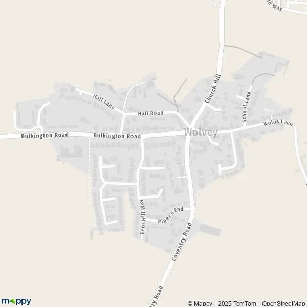 Map Wolvey: map of Wolvey, Rugby LE10 3 and practical information