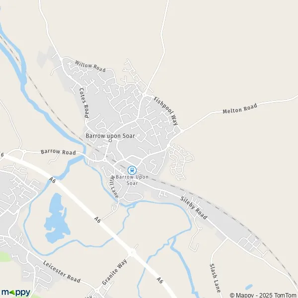Map Barrow upon Soar: map of Barrow upon Soar, Charnwood LE12 8 and ...