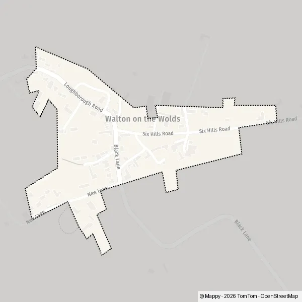 Map Walton on the Wolds: map of Walton on the Wolds, Charnwood LE12 8 ...