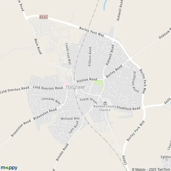 Map Oakham: map of Oakham, Rutland LE15 6 and practical information
