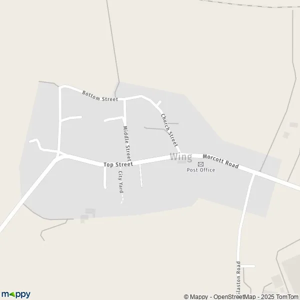 Map Wing: map of Wing, Rutland LE15 8 and practical information
