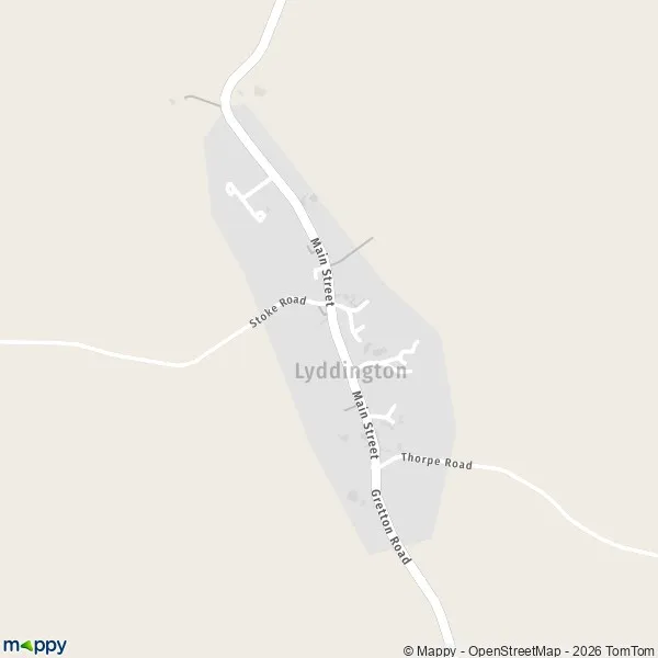 Map Lyddington: map of Lyddington, Rutland LE15 9 and practical information