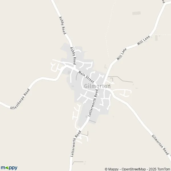 Map Gilmorton: map of Gilmorton, Harborough LE17 5 and practical ...