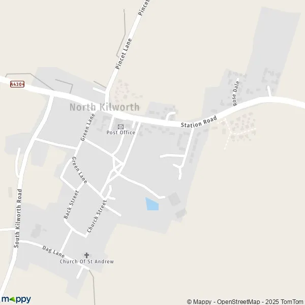Map North Kilworth: map of North Kilworth, Harborough LE17 6 and ...