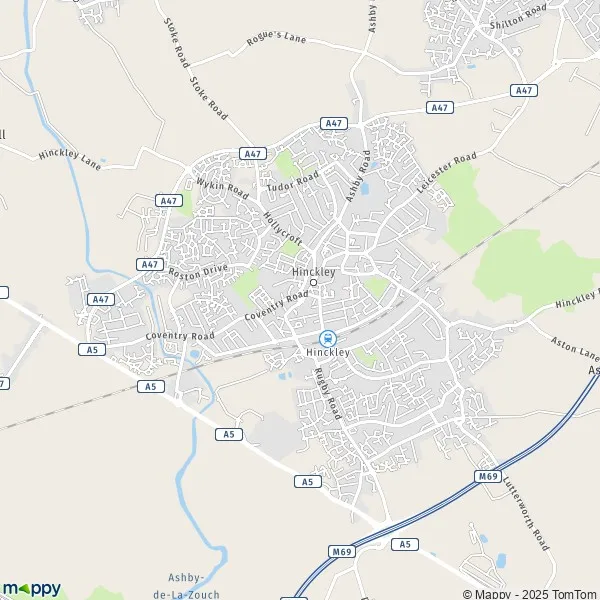 Map Ratby: map of Ratby (LE6 0) and practical information