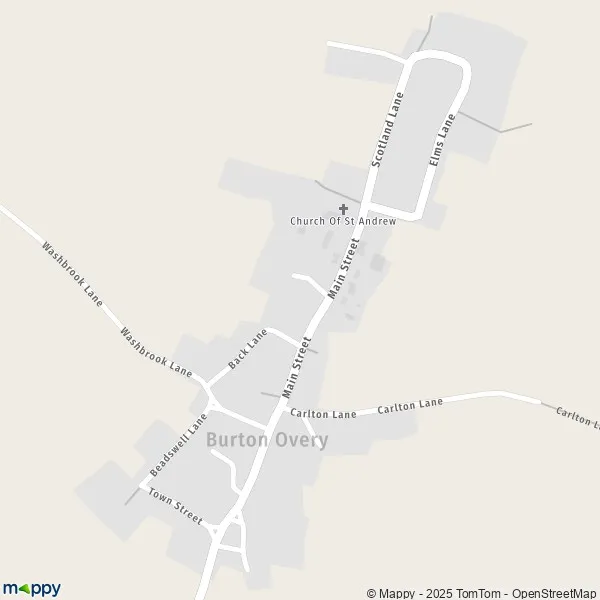 Map Burton Overy: map of Burton Overy, Harborough LE8 9 and practical ...