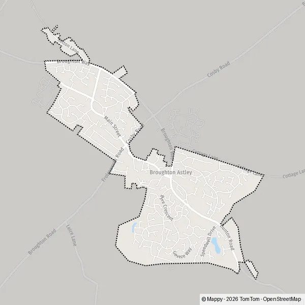 Map Broughton Astley: map of Broughton Astley, Harborough LE9 6 and ...
