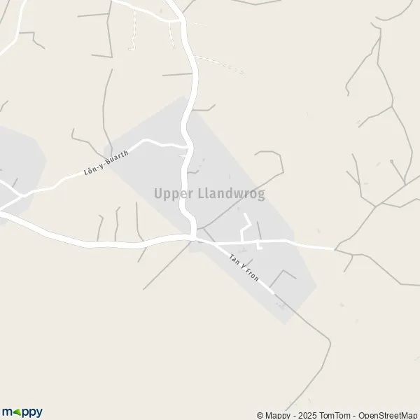 Map Upper Llandwrog: map of Upper Llandwrog, Gwynedd LL54 7 and ...