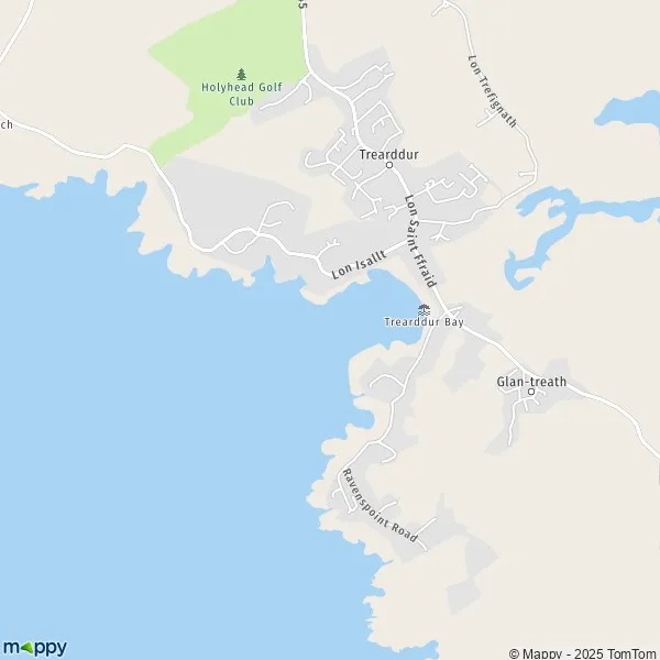 Map Trearddur: map of Trearddur, Isle of Anglesey LL65 2 and practical ...