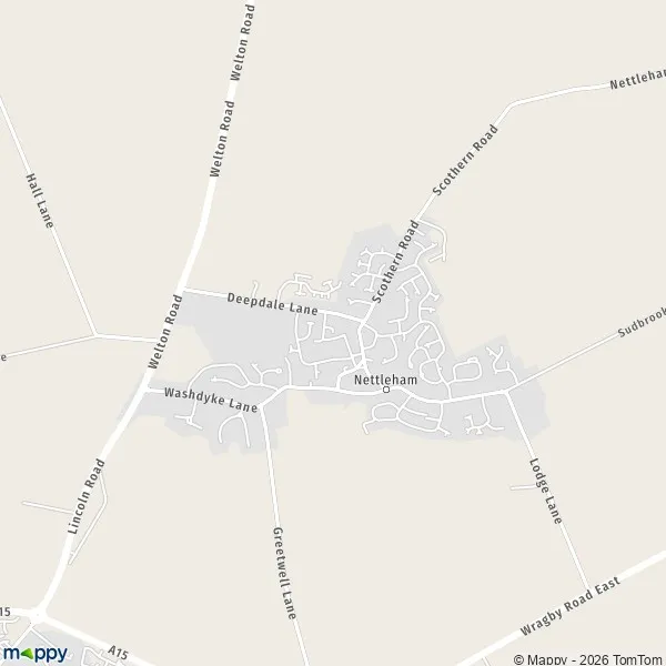 Map Nettleham: map of Nettleham, West Lindsey LN2 2 and practical ...