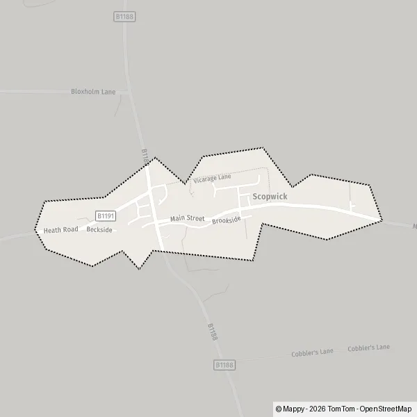 Map Scopwick: map of Scopwick, North Kesteven LN4 3 and practical ...