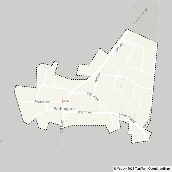 Map Wellingore: map of Wellingore, North Kesteven LN5 0 and practical ...