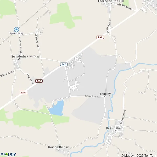 Map Thurlby: map of Thurlby, North Kesteven LN5 9 and practical information