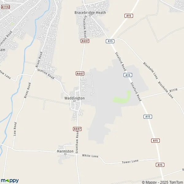 Map Waddington: map of Waddington, North Kesteven LN5 9 and practical ...