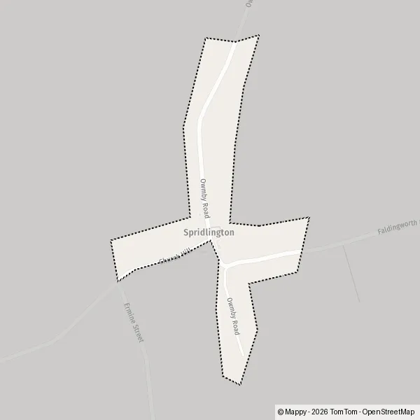 Map Spridlington: map of Spridlington, West Lindsey LN8 2 and practical ...