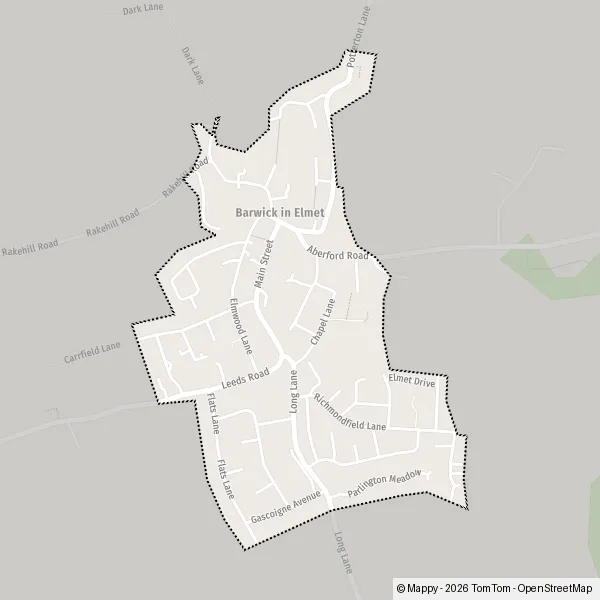 Map Barwick in Elmet: map of Barwick in Elmet, Leeds LS15 4 and ...