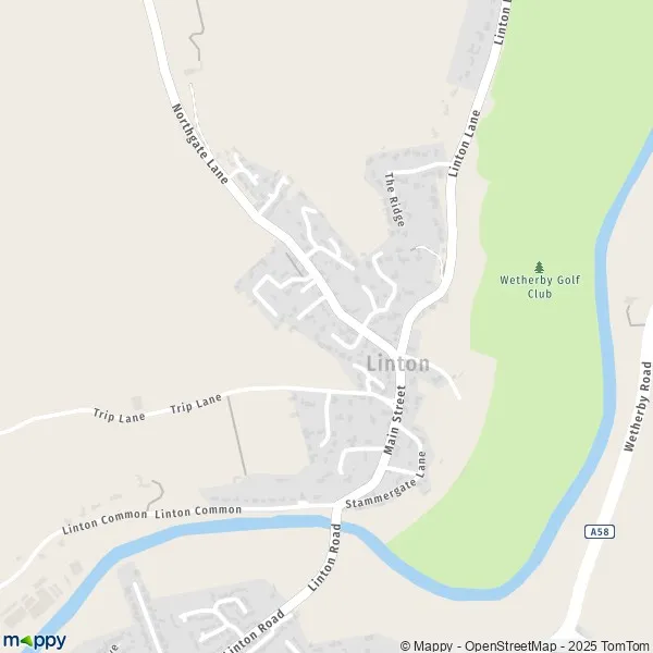 Map Linton: map of Linton, Leeds LS22 4 and practical information
