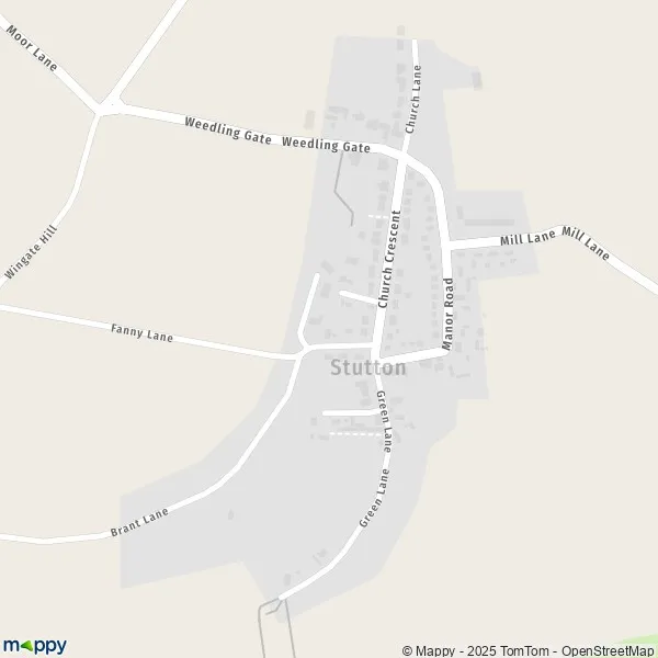 Map Stutton: map of Stutton, Hambleton LS24 9 and practical information