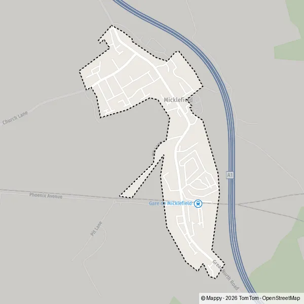 Map Micklefield: map of Micklefield (Railway Station), Leeds LS25 4DG ...