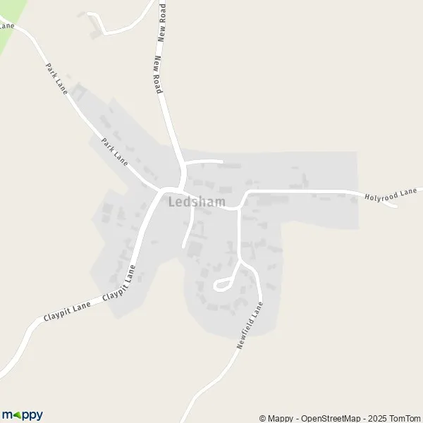 Map Ledsham: map of Ledsham, Leeds LS25 5 and practical information