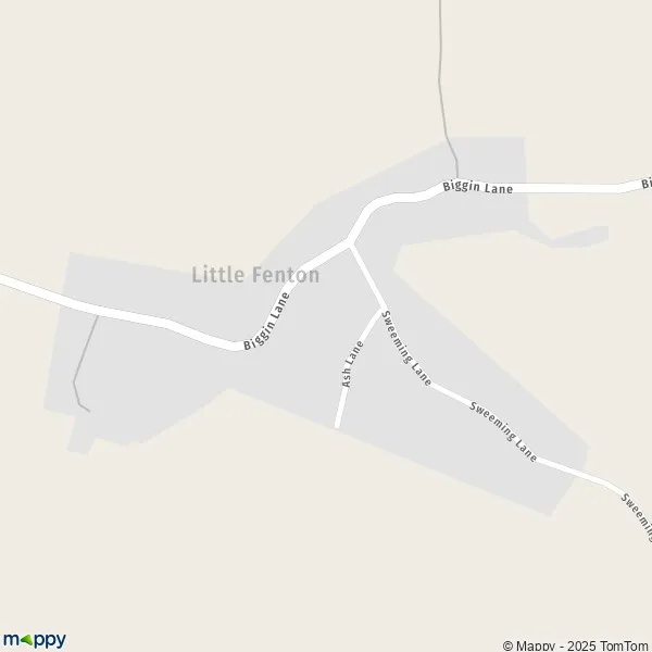 Map Little Fenton: map of Little Fenton, Hambleton LS25 6 and practical ...