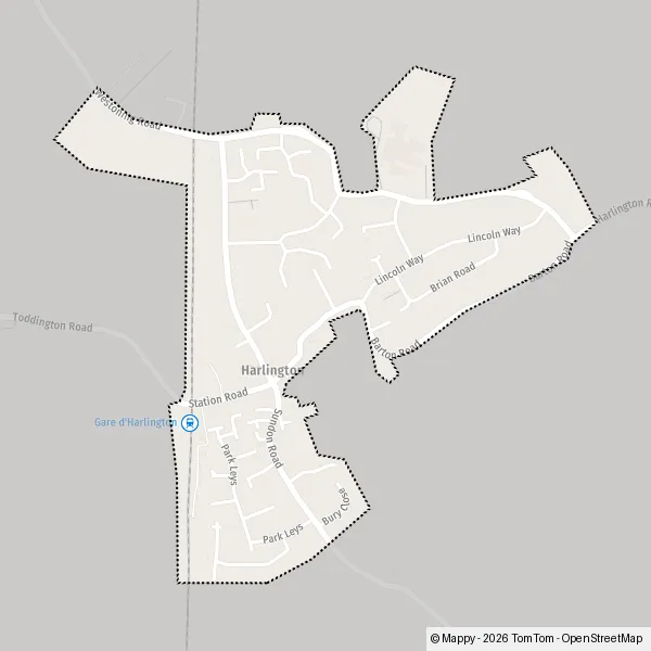 Map Harlington: map of Harlington, Central Bedfordshire LU5 6 and ...