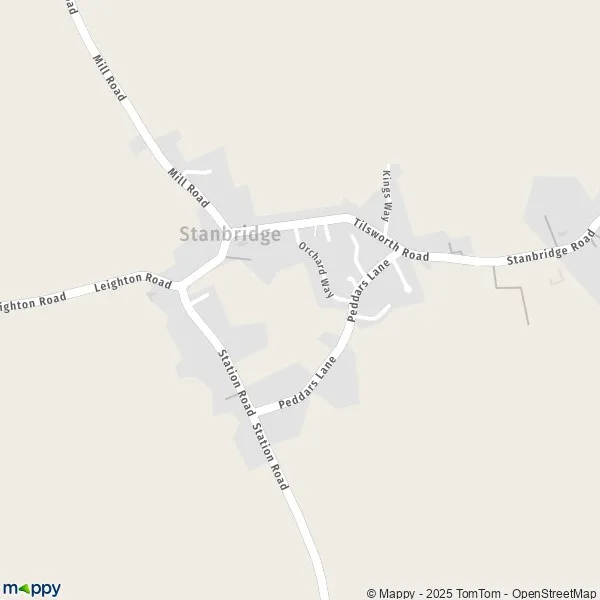 Map Stanbridge: map of Stanbridge, Central Bedfordshire LU7 9 and ...