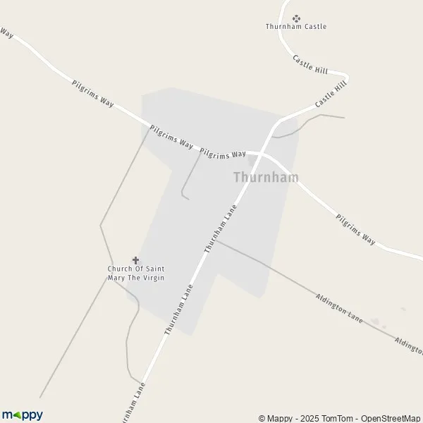 Map Thurnham: map of Thurnham, Maidstone ME14 3 and practical information