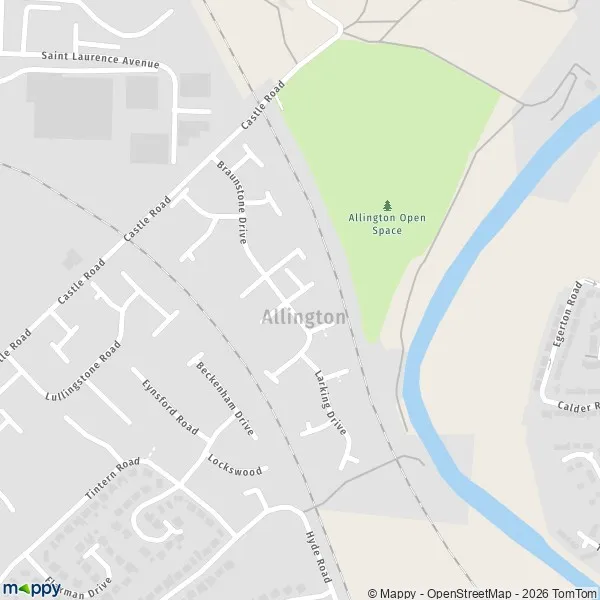 Map Allington: map of Allington, Maidstone ME16 0 and practical information