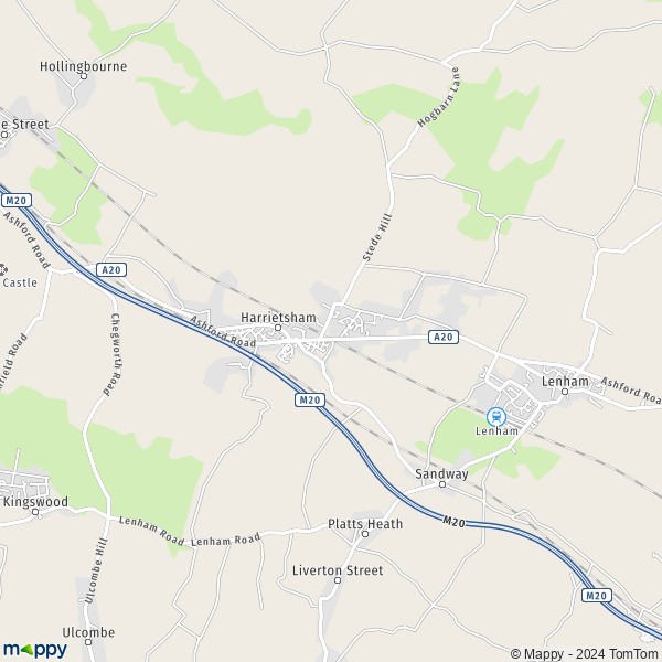 Map Harrietsham: map of Harrietsham (ME17 1) and useful information