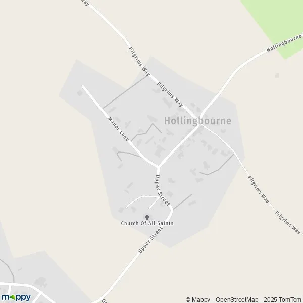 Map Hollingbourne: map of Hollingbourne (Railway Station), Maidstone ...
