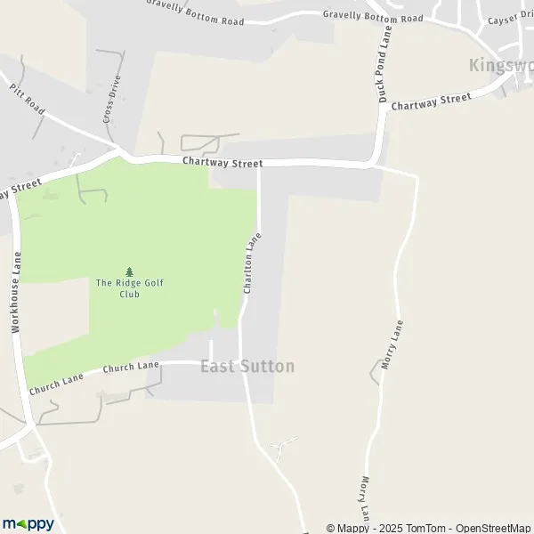 Map East Sutton: map of East Sutton, Maidstone ME17 3 and practical ...