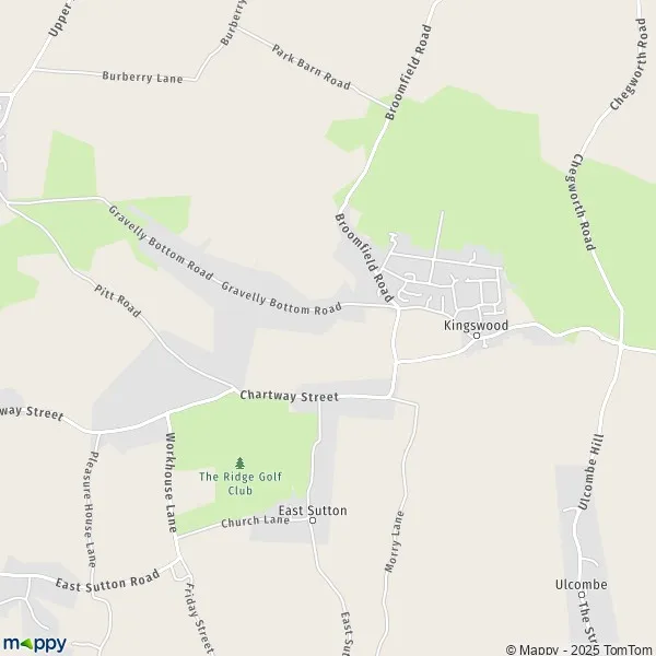 Map Kingswood: map of Kingswood, Maidstone ME17 3 and practical information