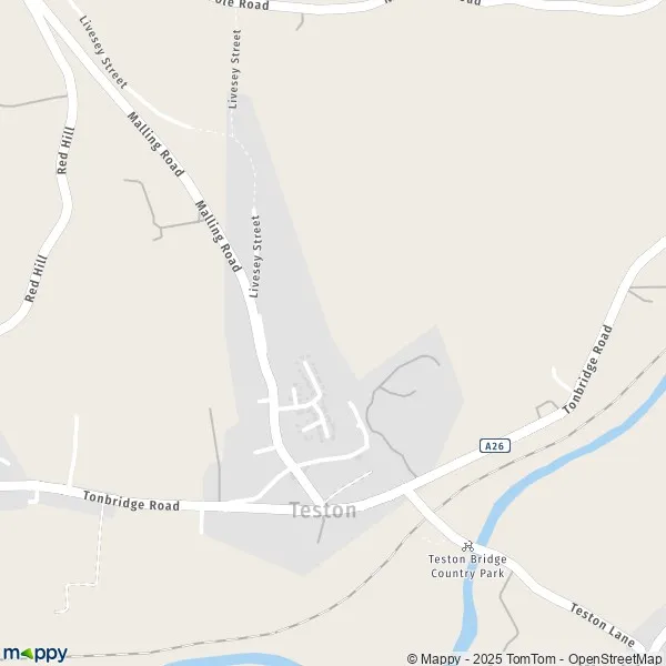 Map Teston: map of Teston, Maidstone ME18 5 and practical information