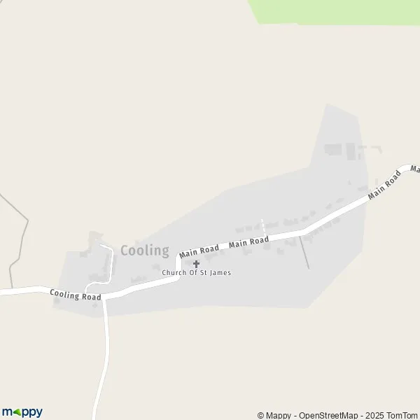 Map Cooling: map of Cooling, Luton ME3 8 and practical information
