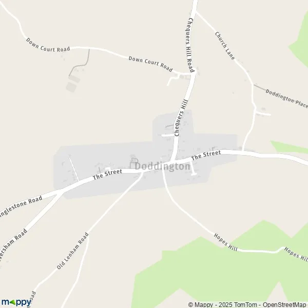 Map Doddington: map of Doddington, Swale ME9 0 and practical information