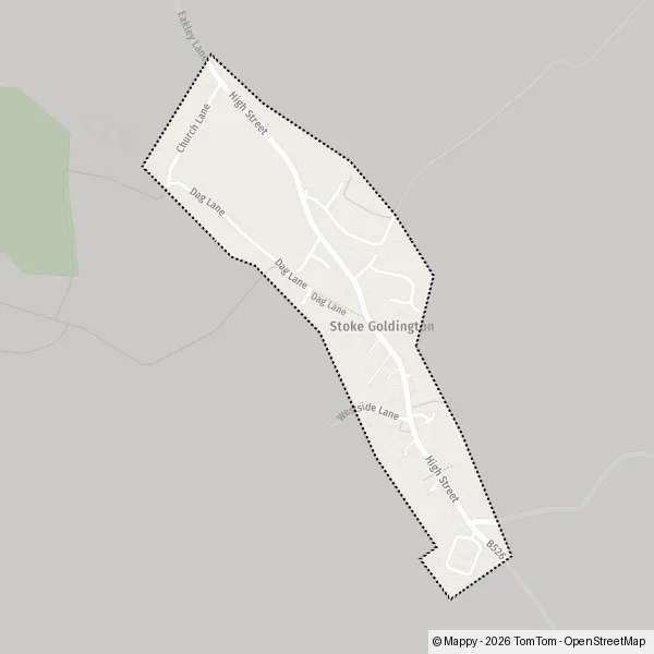 Map Stoke Goldington: map of Stoke Goldington, Milton Keynes MK16 8 and ...